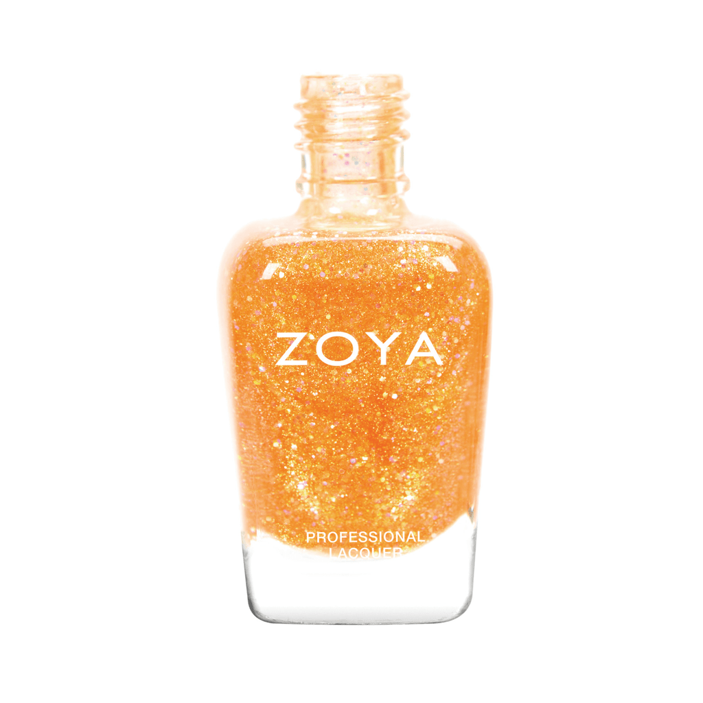 Zoya | Nail Polish Alma | Orange Nail Polish With Sparkles